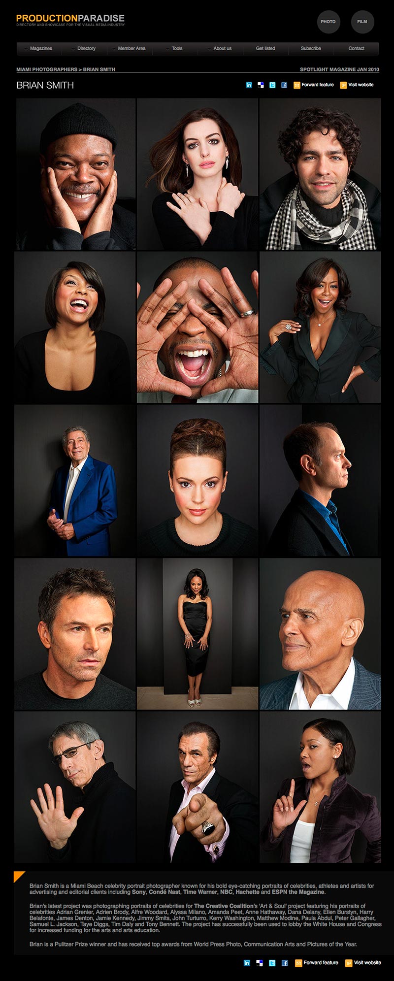 Miami Photographer Brian Smith Spotlighted on Production Paradise