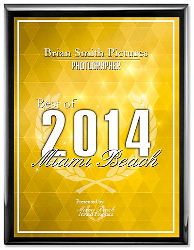 Brian Smith Pictures Wins 2014 Best of Miami Beach Award