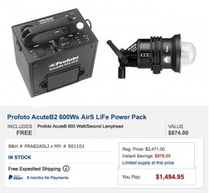 Special Kit Deal on Profoto Acute B2 AirS + Head