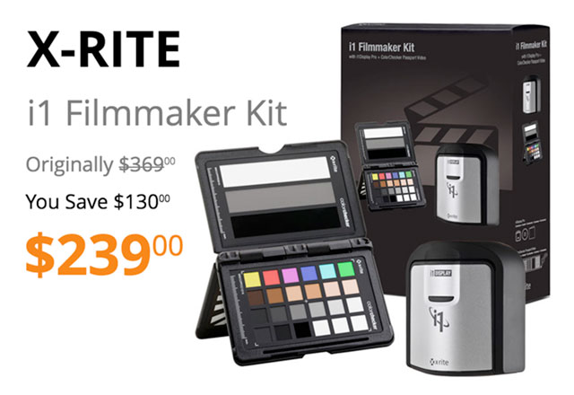 Flash Sale: Save $130 on X-Rite i1 Filmmaker Kit!