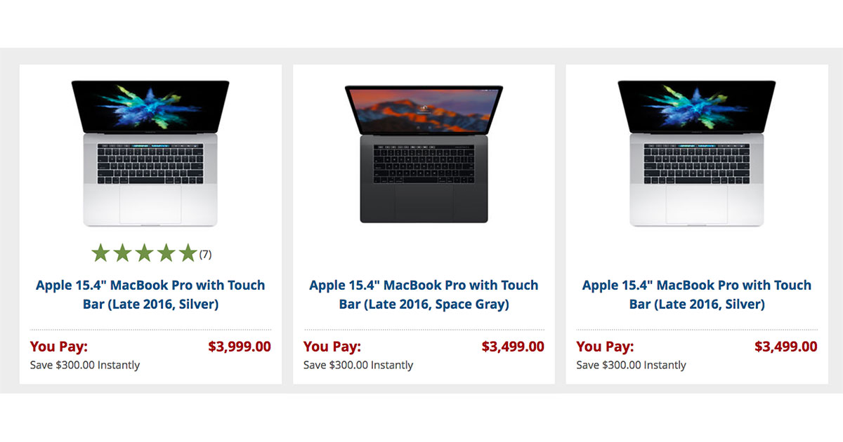 104 MacBooks on Sale up to $300 Off at B&H Photo!