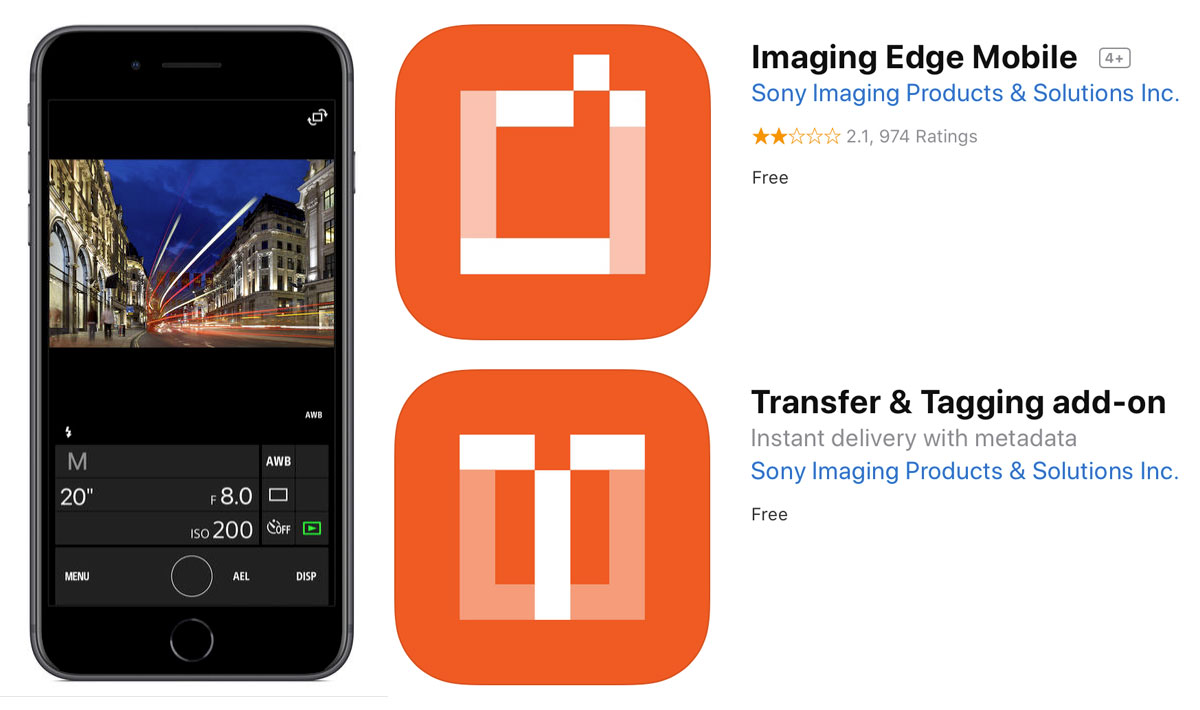 Sony Announces Imaging Edge Mobile + Transfer & Tagging Apps