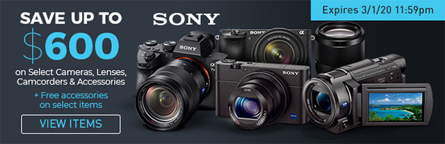 Sony Camera & Lens Deals End at Midnight