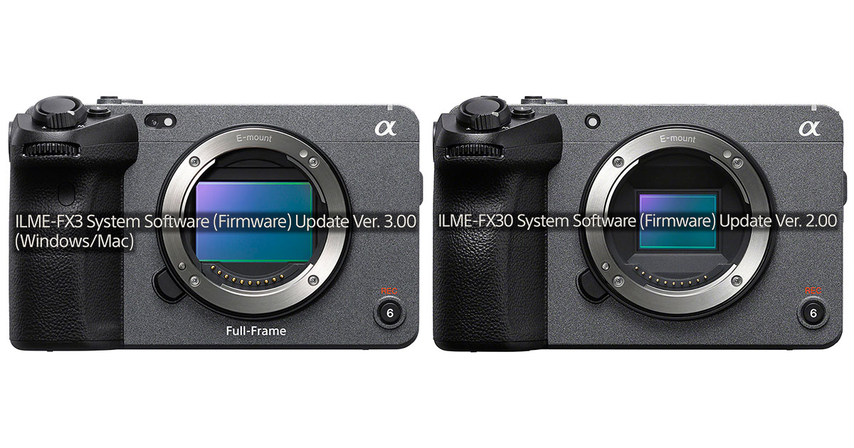 Sony Fx3 Fx30 Firmware Updates Portrait Photographers Miami L